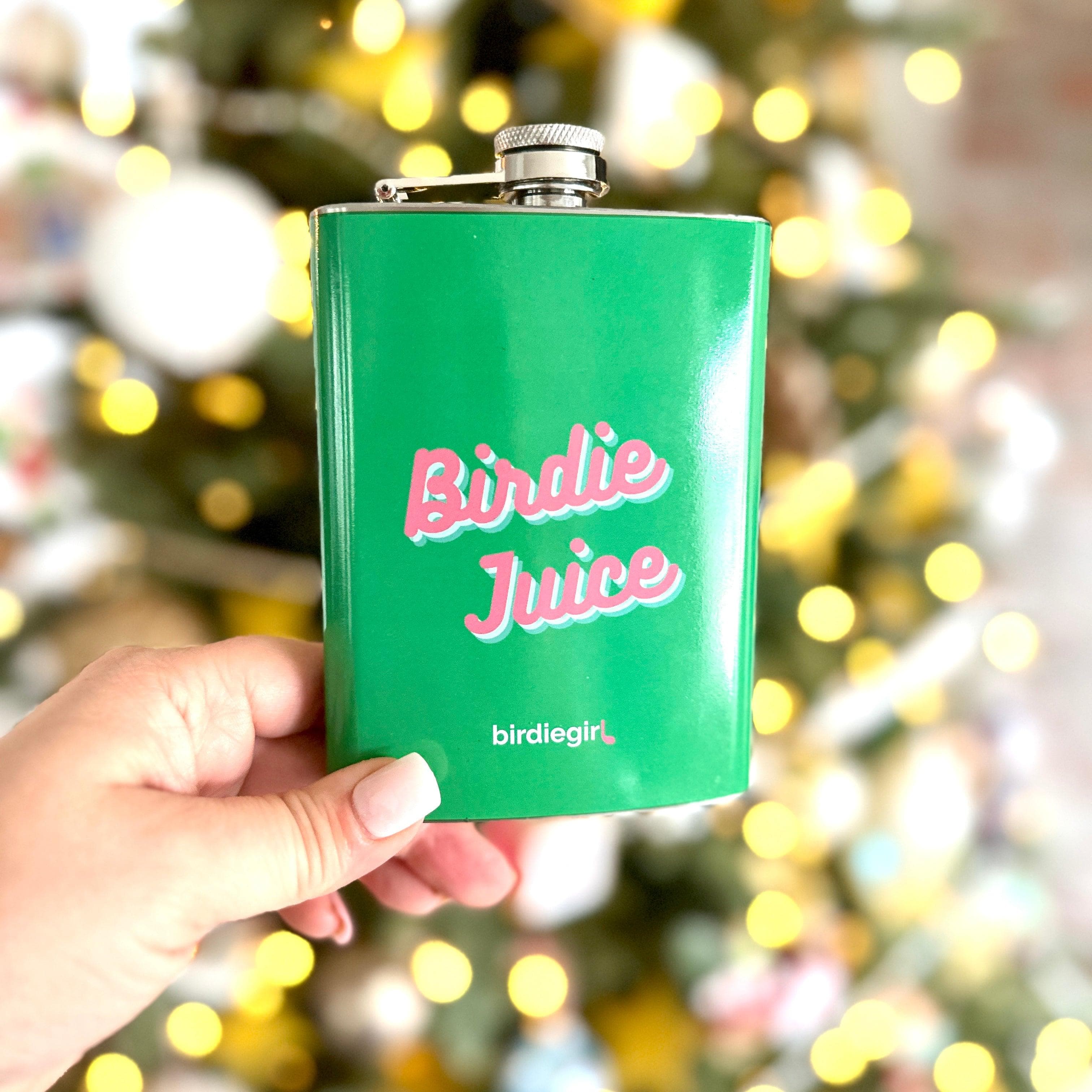 Pink and Green Birdie Juice Flask – Birdie Girl Golf