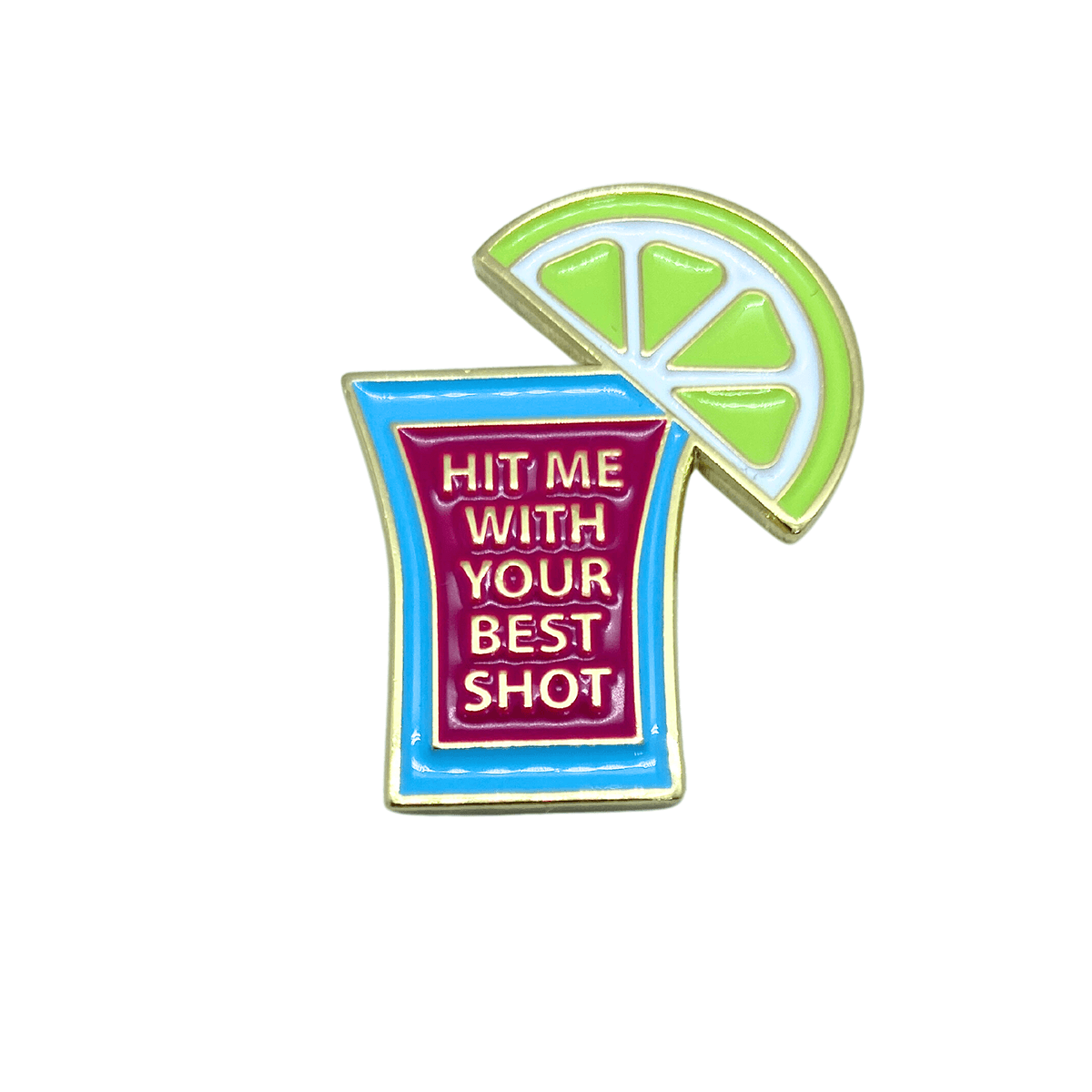 Hit Me With Your Best Shot Women's Golf Ball Marker with Hat Clip